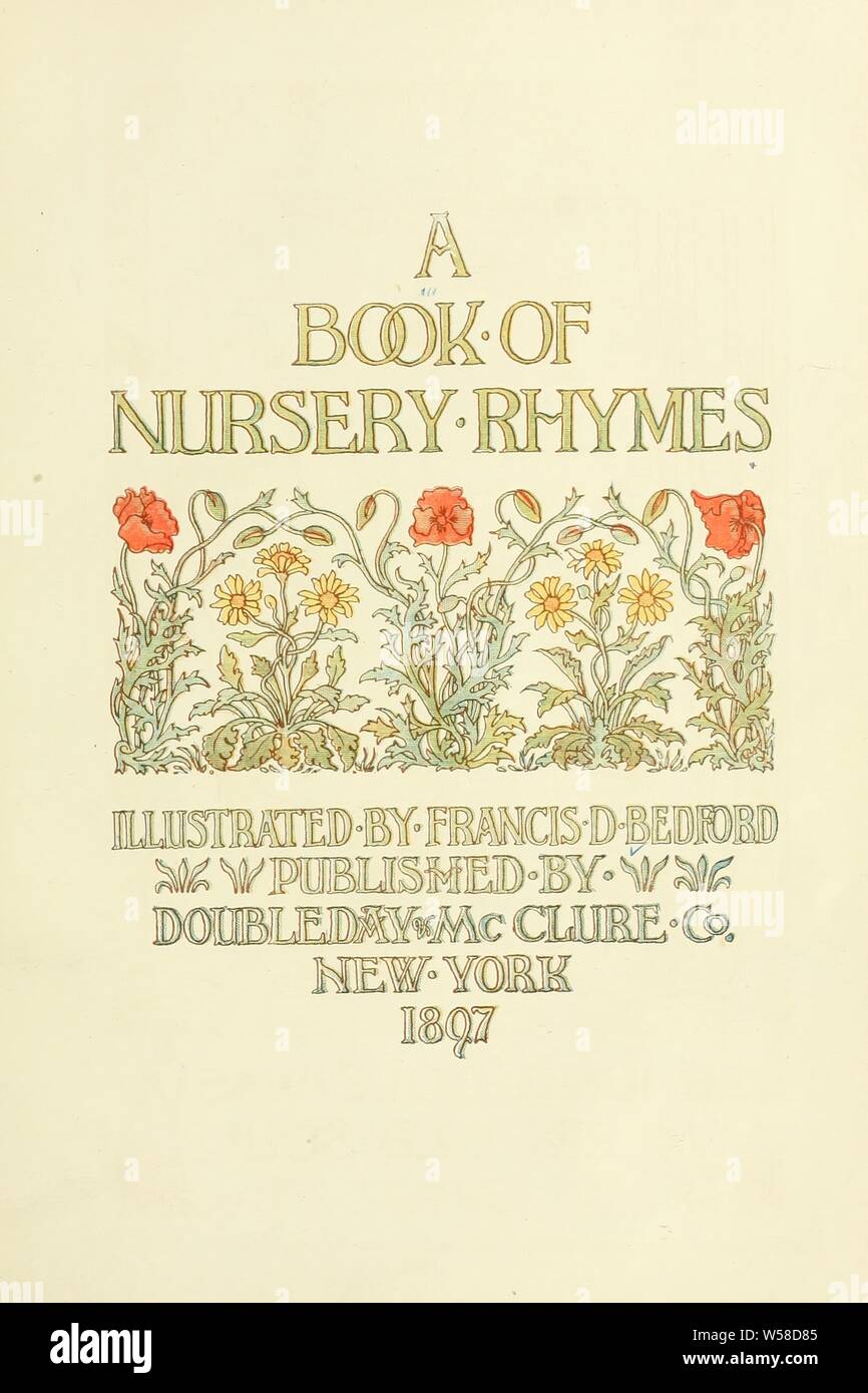 Nursery rhymes book hi-res stock photography and images - Alamy