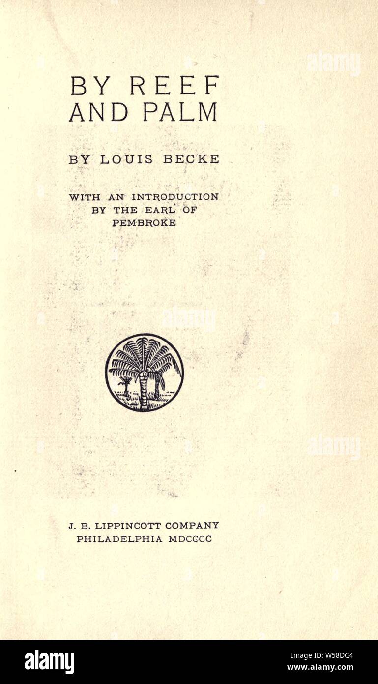 Louis becke hi-res stock photography and images - Alamy