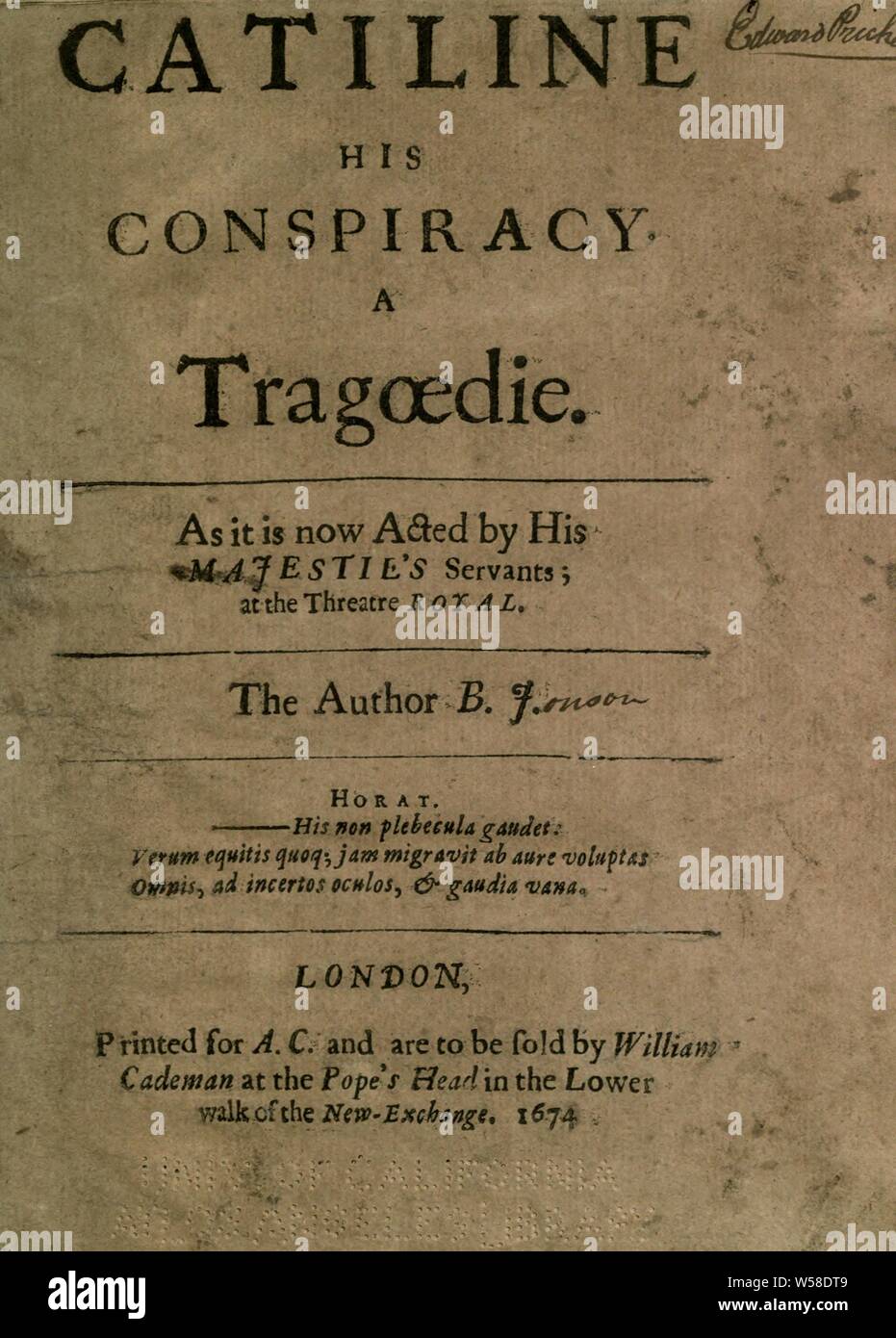 Conspiracy of catiline hi-res stock photography and images - Alamy