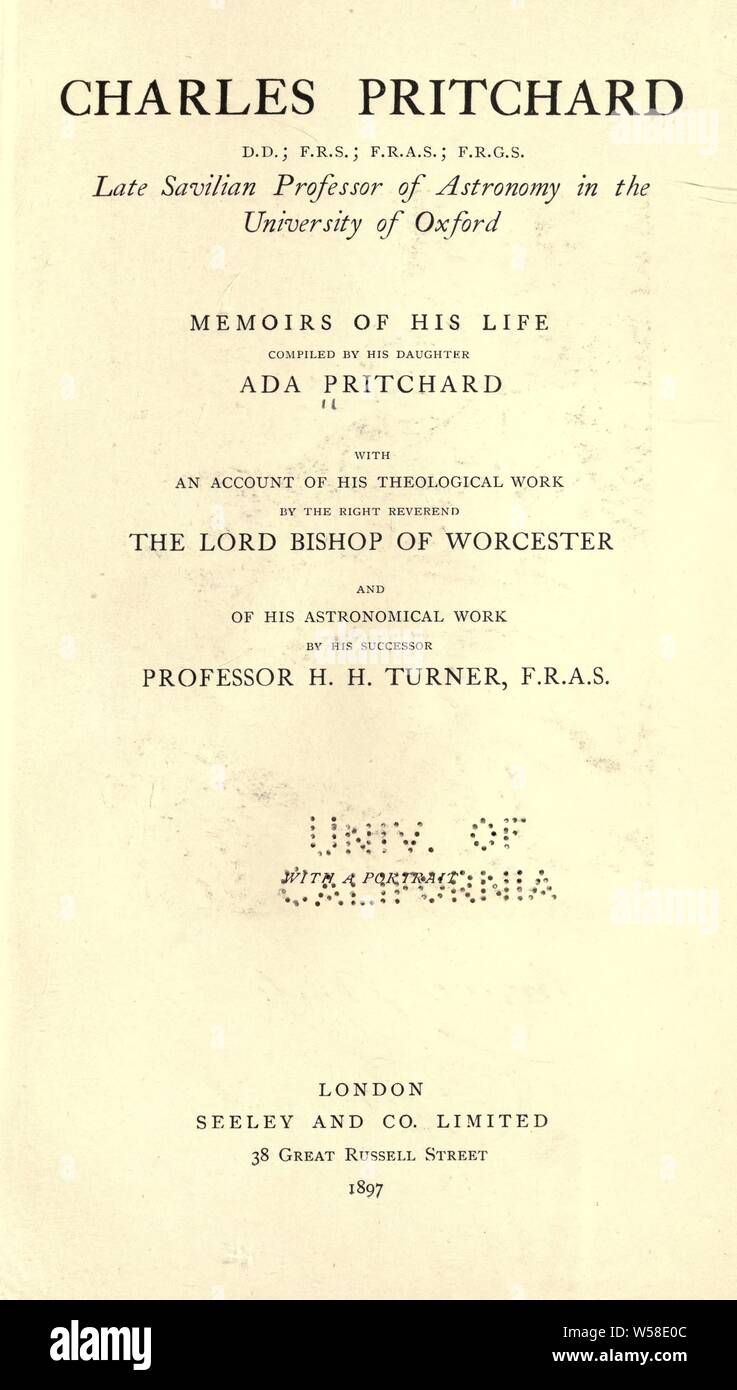 Charles pritchard hi-res stock photography and images - Alamy