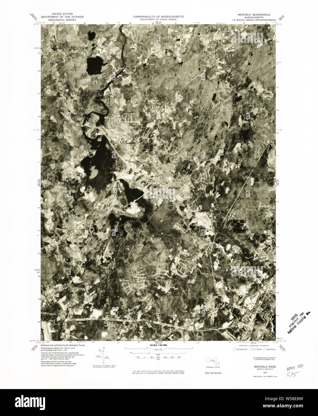 Medfield map hi-res stock photography and images - Alamy