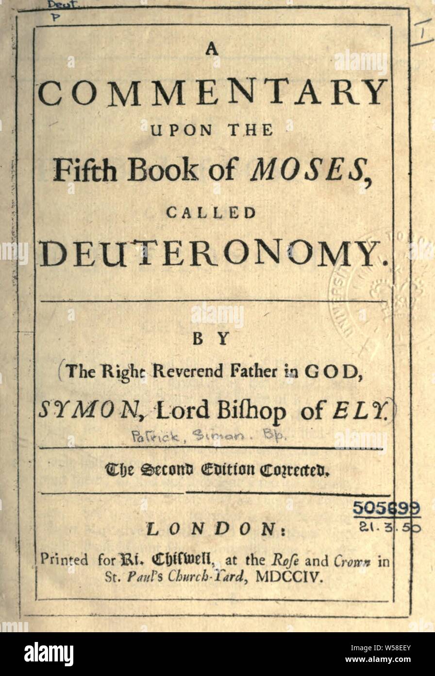 Book of moses hi-res stock photography and images - Alamy