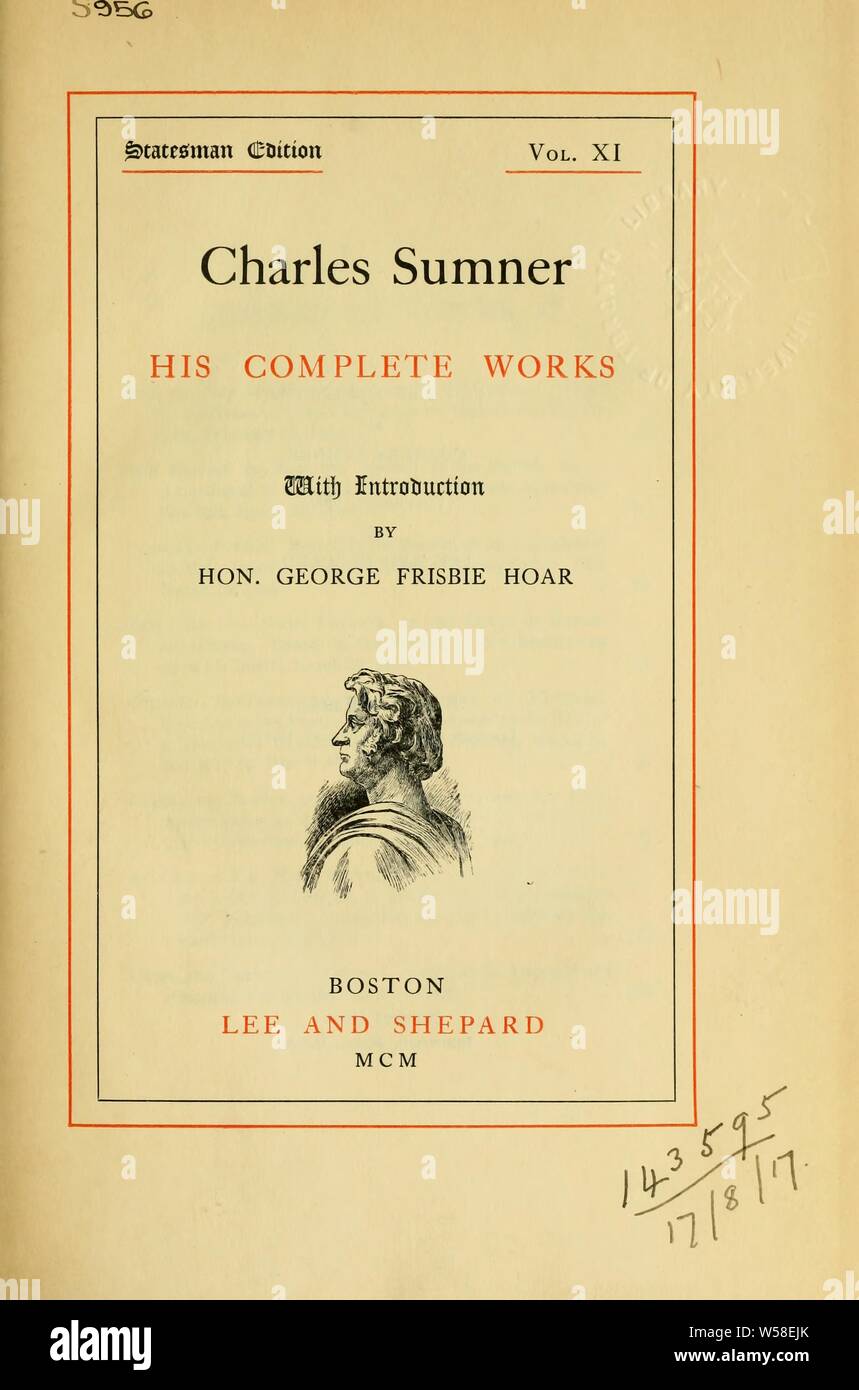 Sumner charles hi-res stock photography and images - Alamy