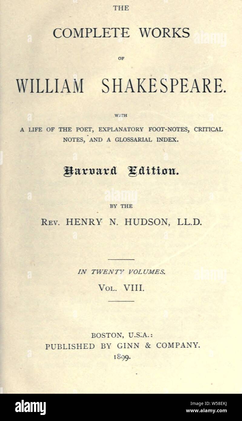 The complete works of William Shakespeare : with a life of the poet ...