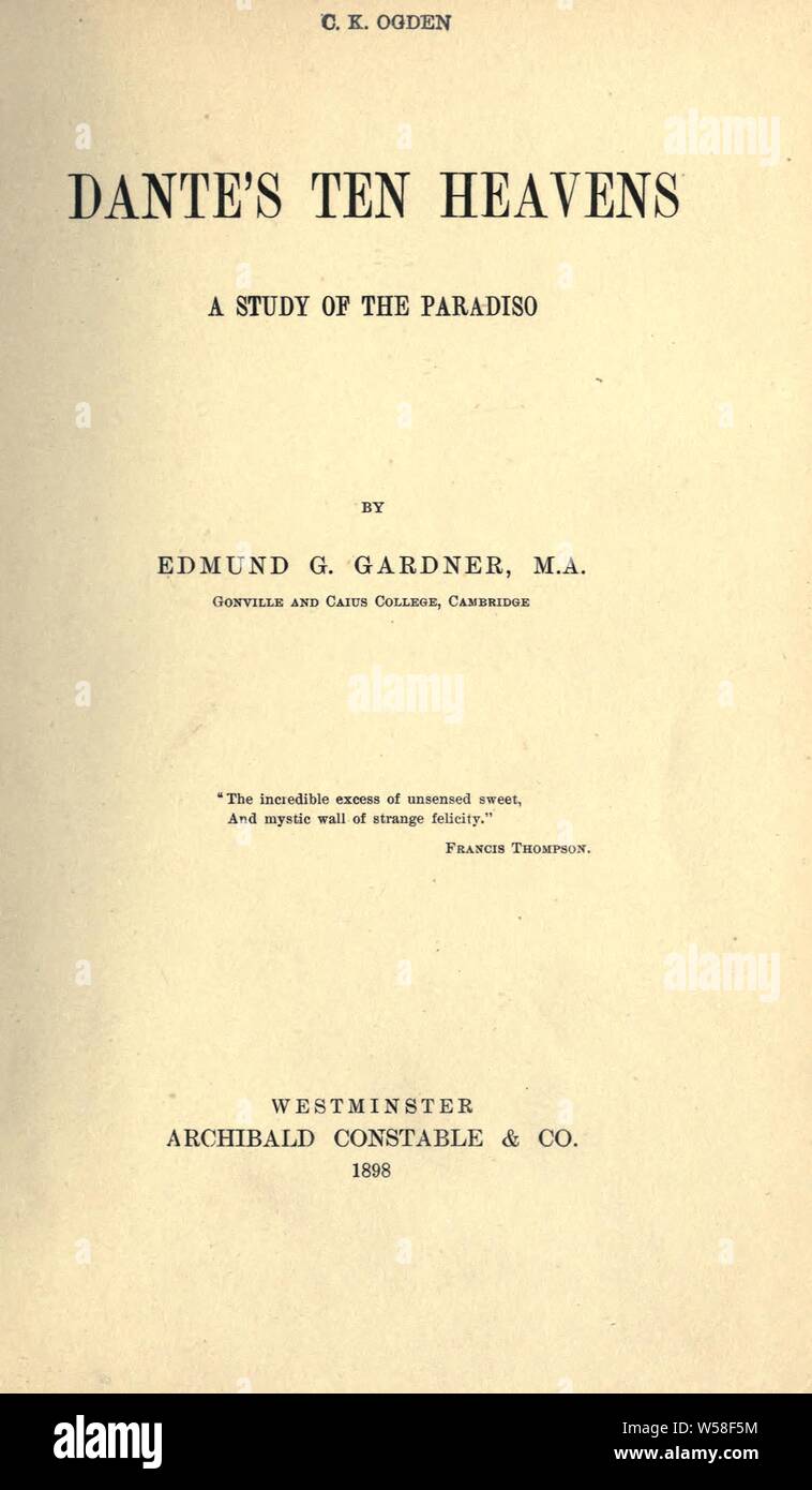 Dantes ten heavens hi-res stock photography and images - Alamy
