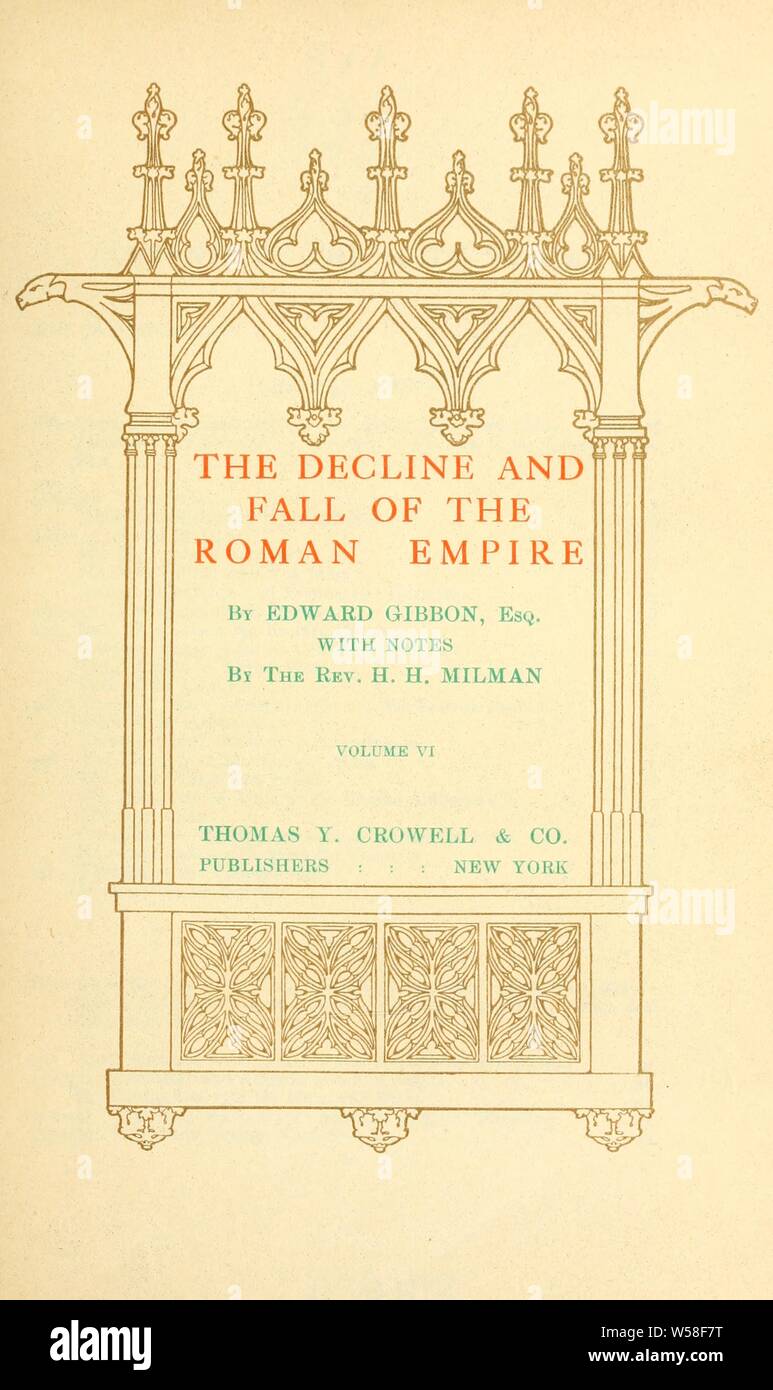 The decline and fall of the Roman Empire; : Gibbon, Edward, 1737-1794 ...