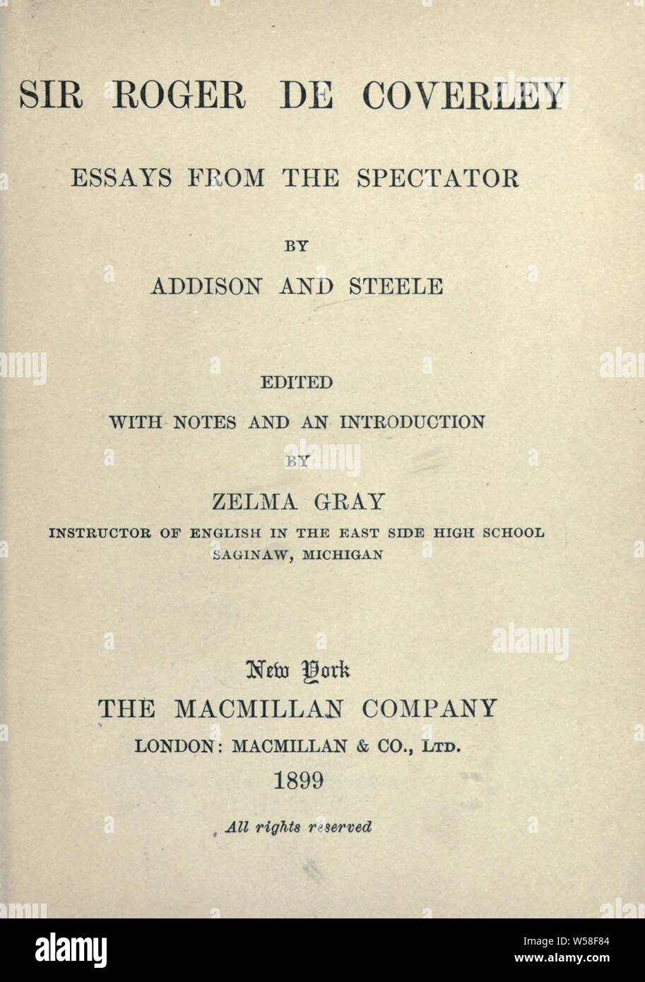 Sir Roger Coverley High Resolution Stock Photography and Images - Alamy