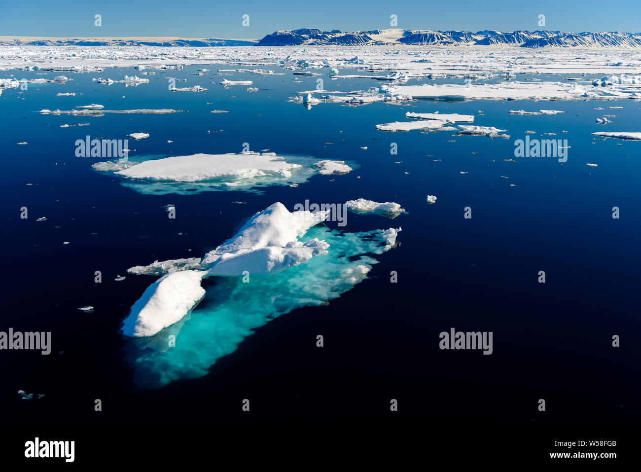 Arctic ice, Svalbard Stock Photo - Alamy