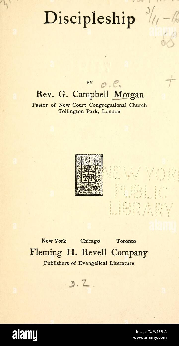 Discipleship : Morgan, G. Campbell (George Campbell), 1863-1945 Stock Photo - Alamy