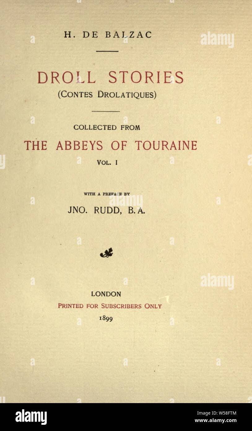 The touraine of balzac hi-res stock photography and images - Alamy