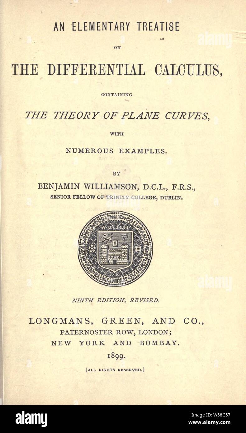 Differential calculus hi-res stock photography and images - Alamy