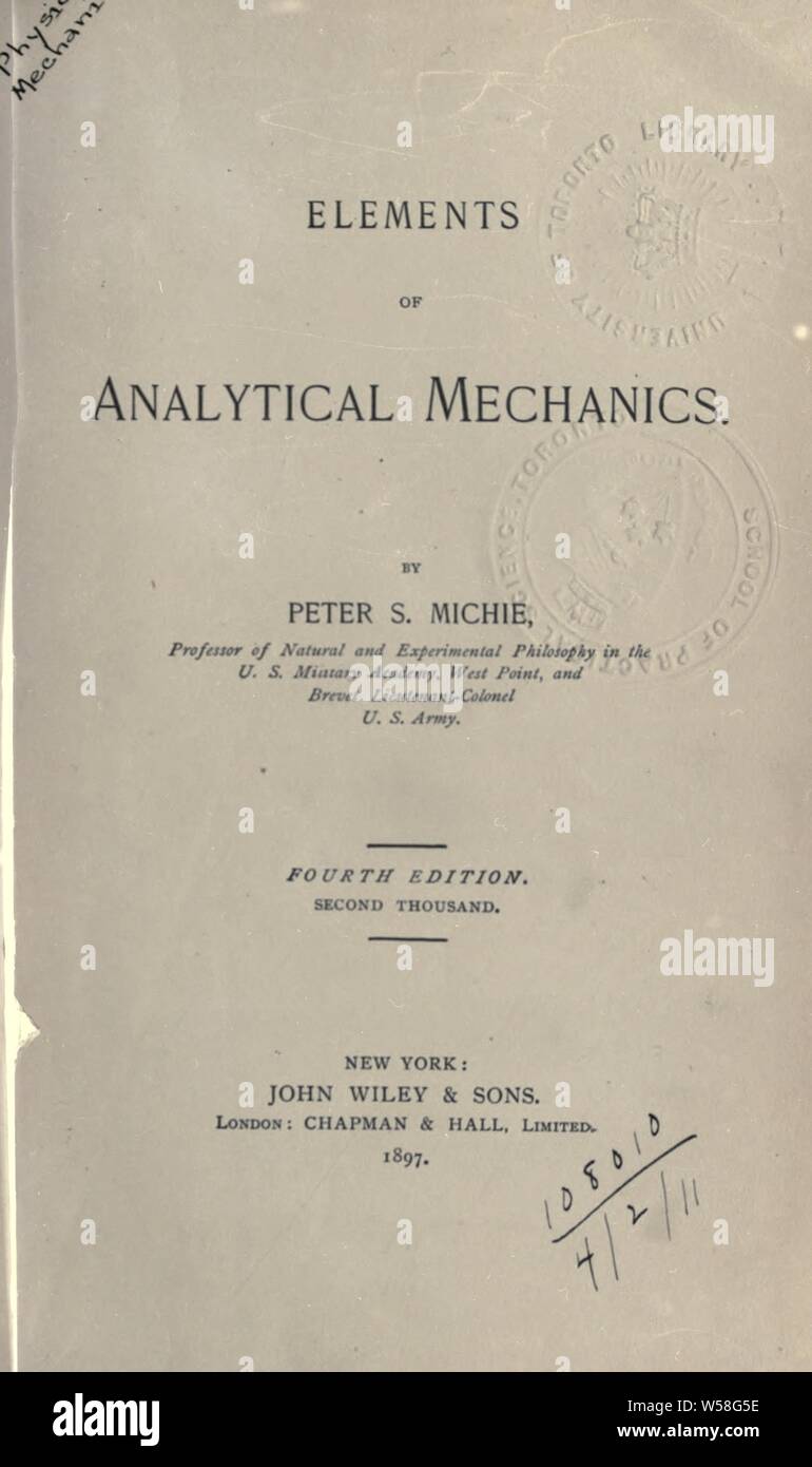 Analytical mechanics hi-res stock photography and images - Alamy