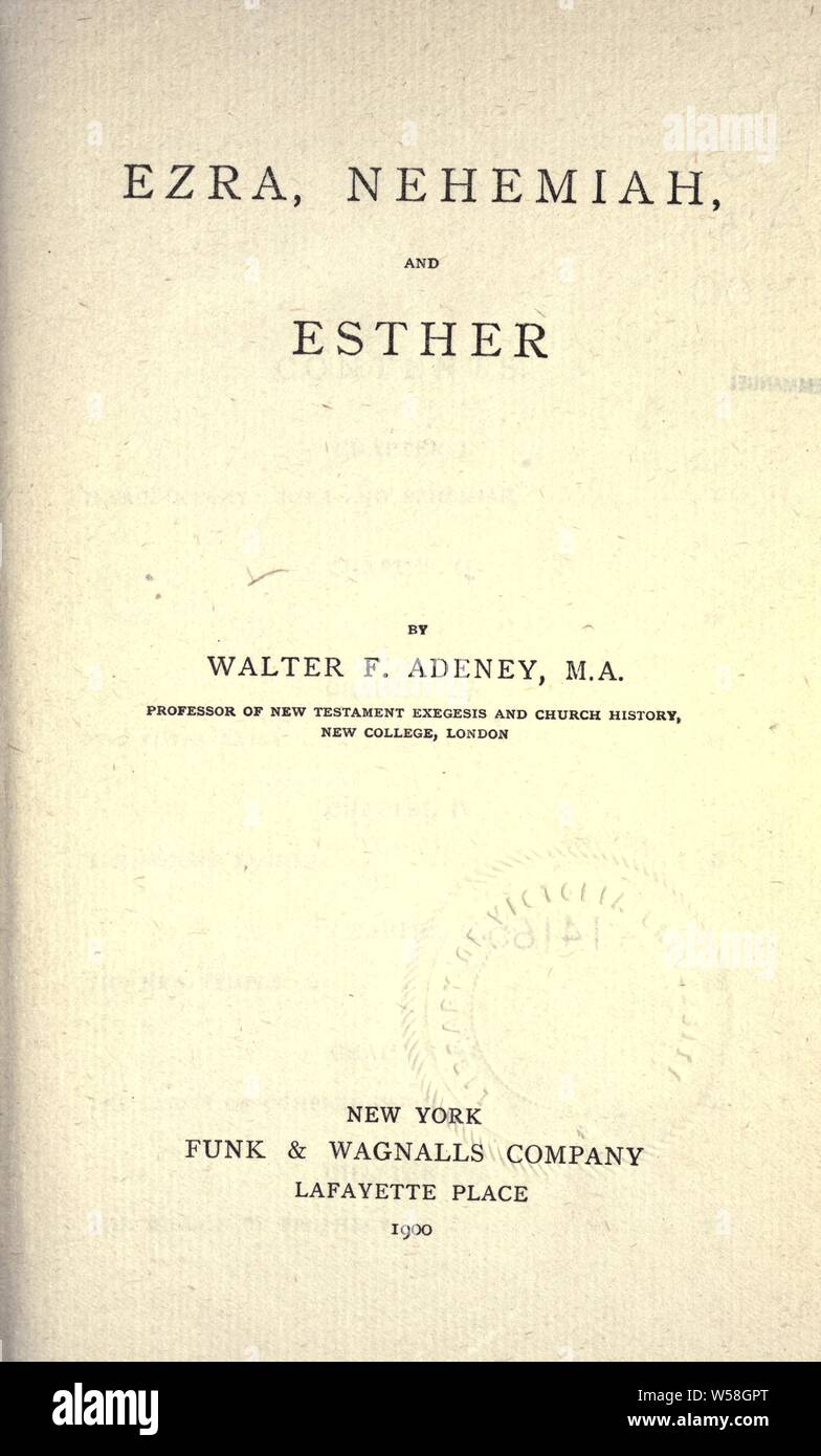 Ezra nehemiah hi-res stock photography and images - Alamy