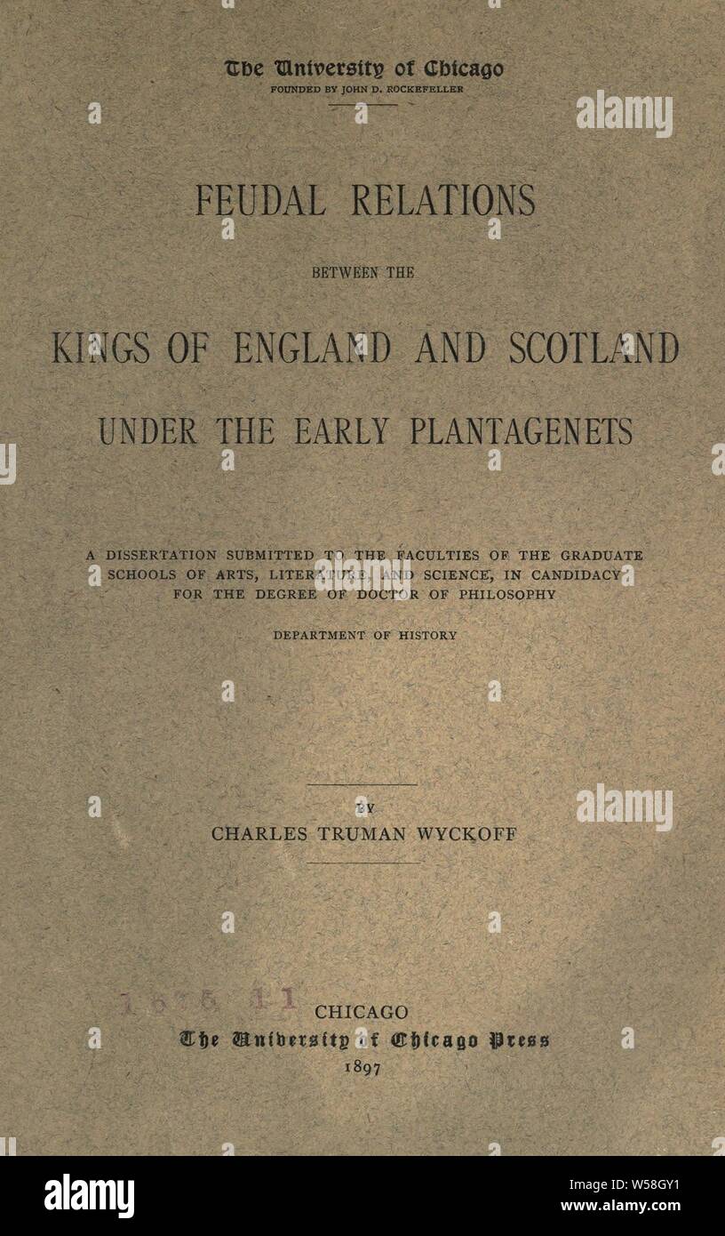 Feudal relations between the kings of England and Scotland under the ...