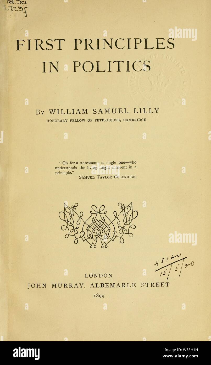 First principles book hi-res stock photography and images - Alamy