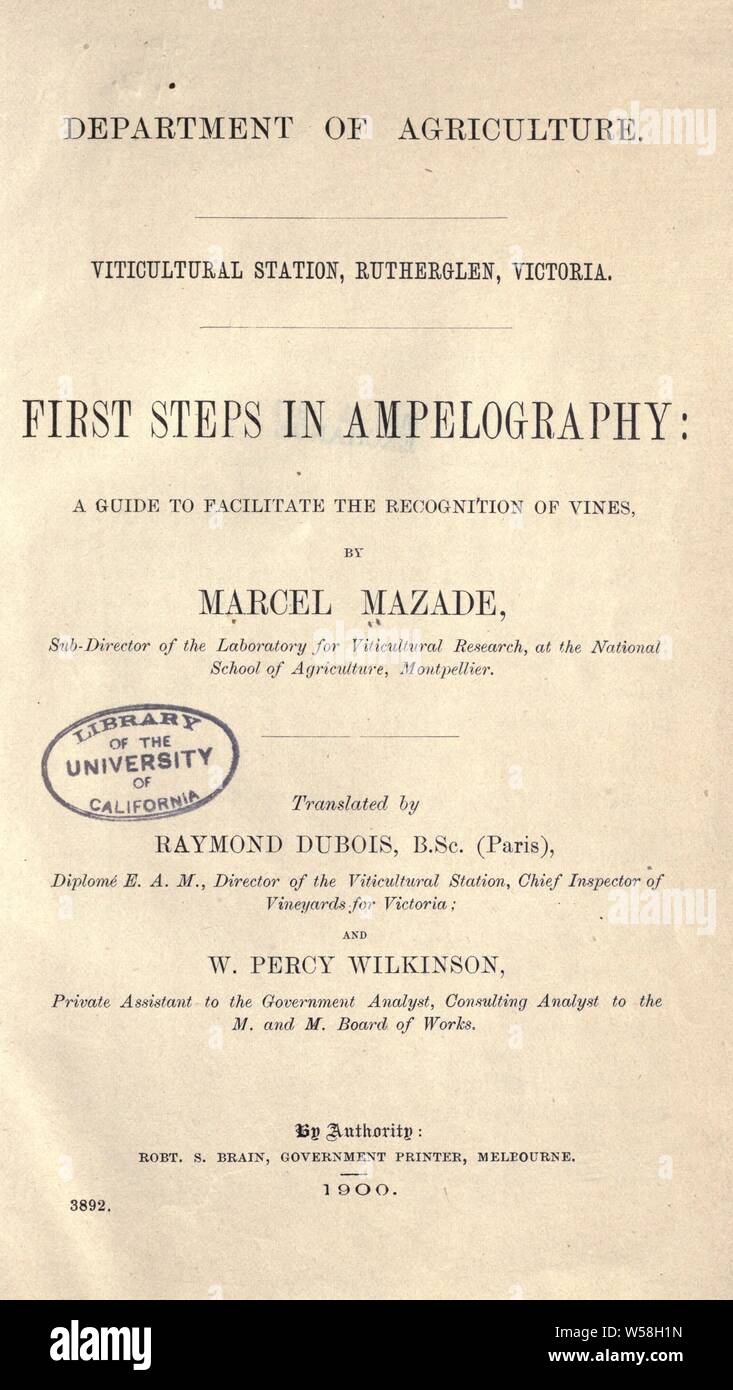 First steps in ampelography: a guide to facilitate the recognition of ...