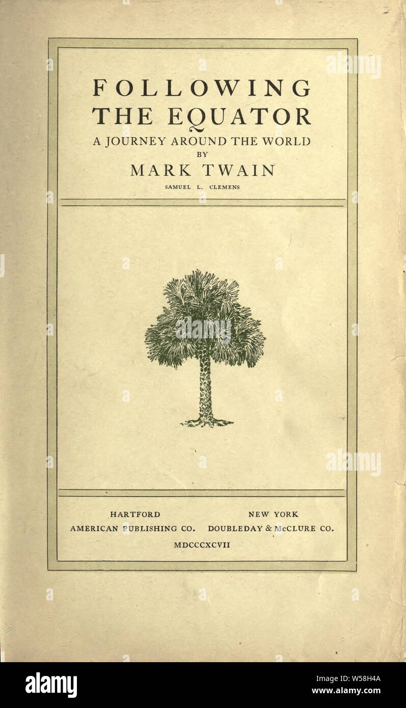Following the equator mark twain hi-res stock photography and images ...
