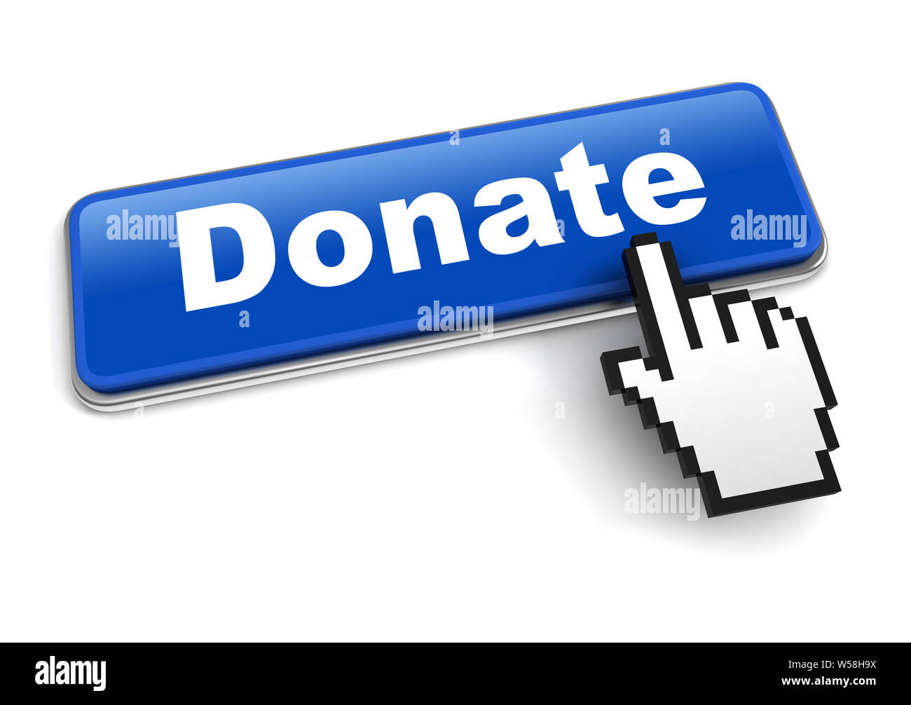 donate concept 3d illustration isolated on white background Stock Photo ...