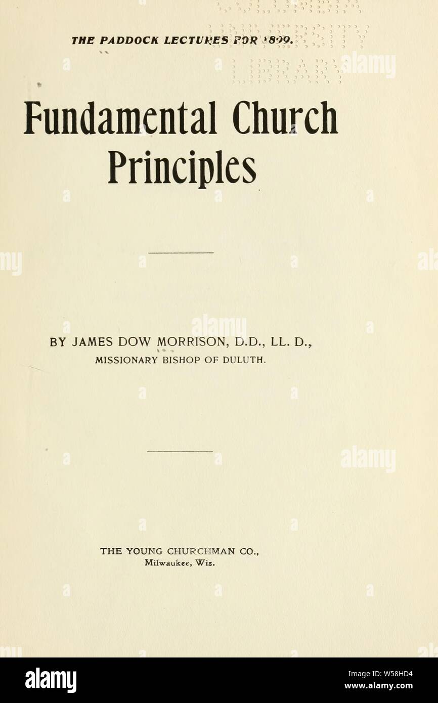 Fundamental church principles hi-res stock photography and images - Alamy