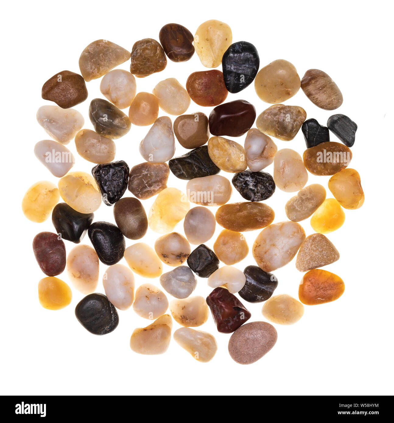 Group of multi-colored stones (multicolored). Multidisciplinary and ...