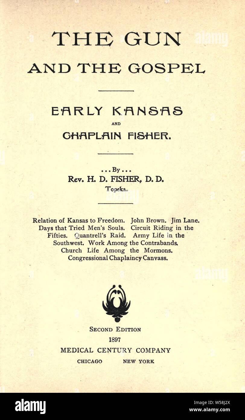 The gun and the gospel; : Fisher, H. D. (Hugh Dunn), 1824-1905 Stock ...