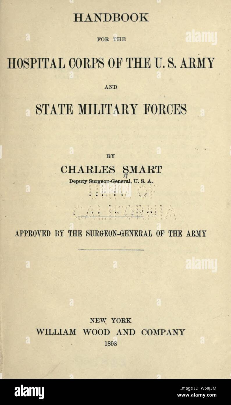 Handbook for the Hospital Corps of the U. S. Army and state military ...