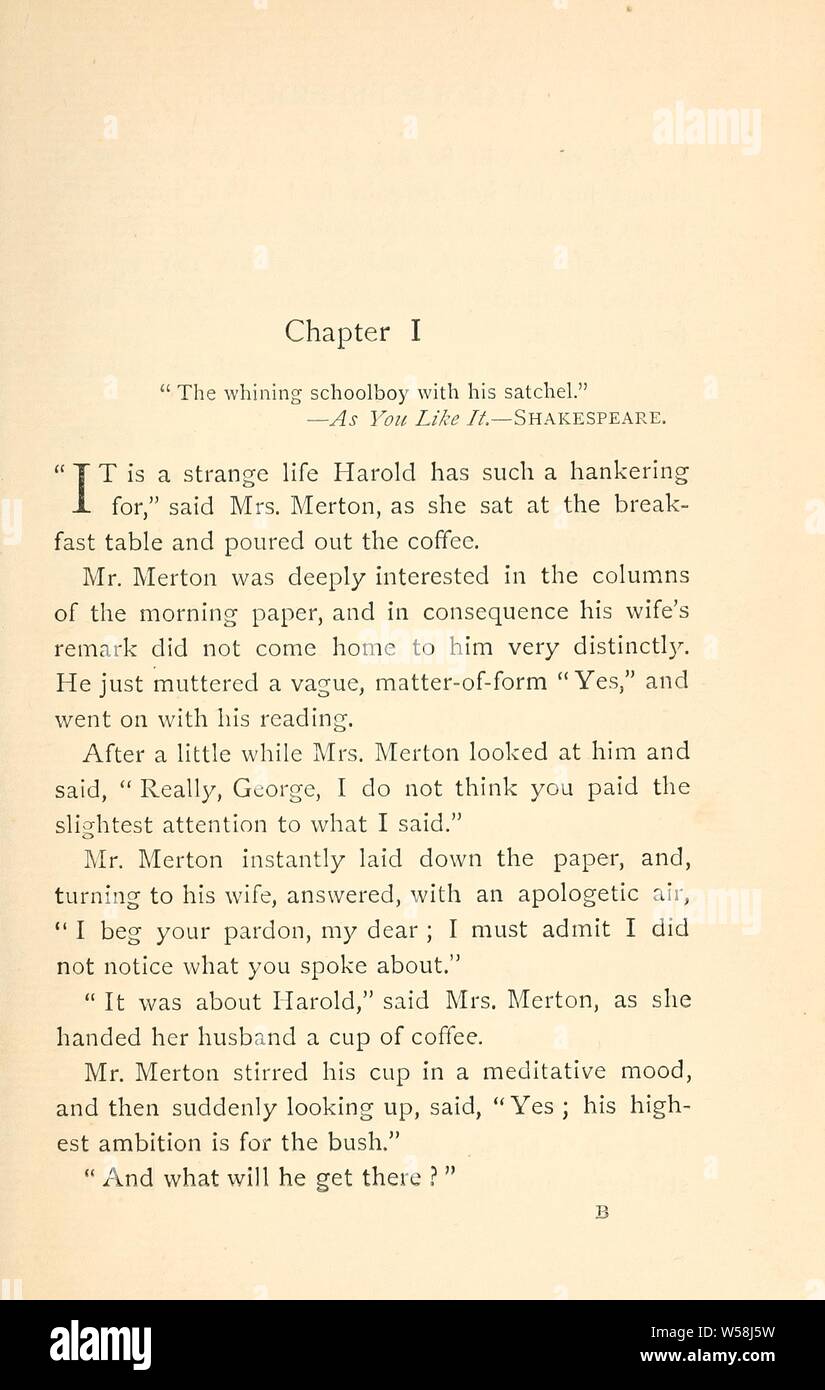 Harold Effermere; a story of the Queensland bush : Costello, Michael ...