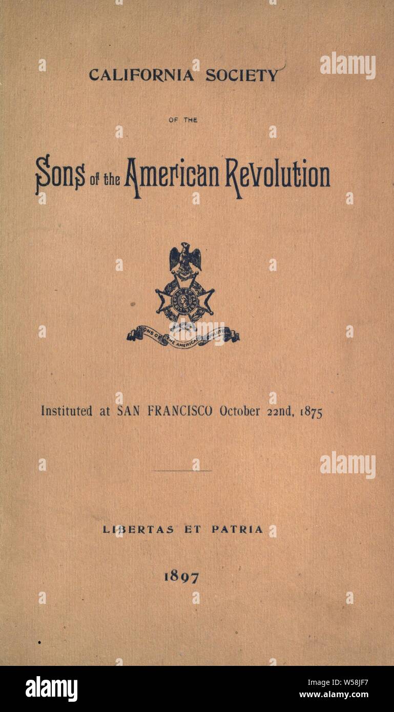 Sons of the american revolution hi-res stock photography and images - Alamy