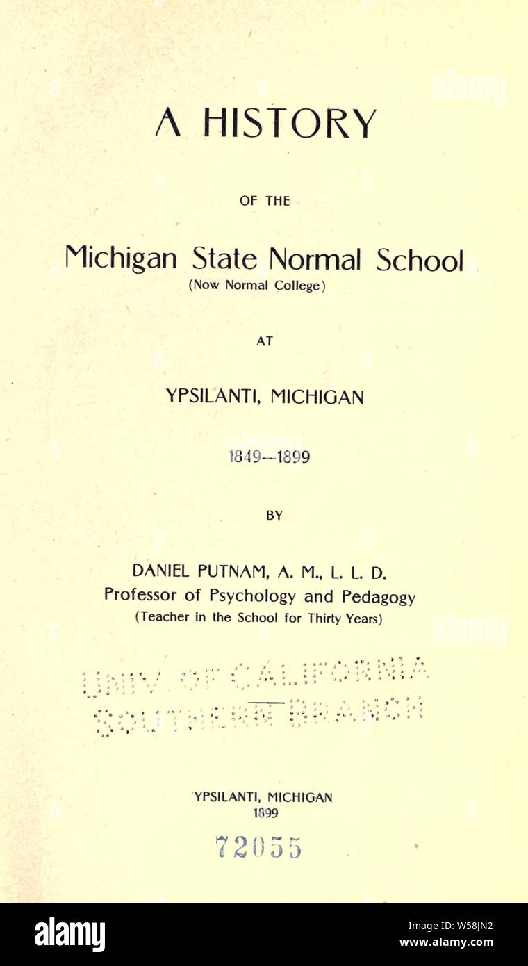 Michigan state normal school hi-res stock photography and images - Alamy