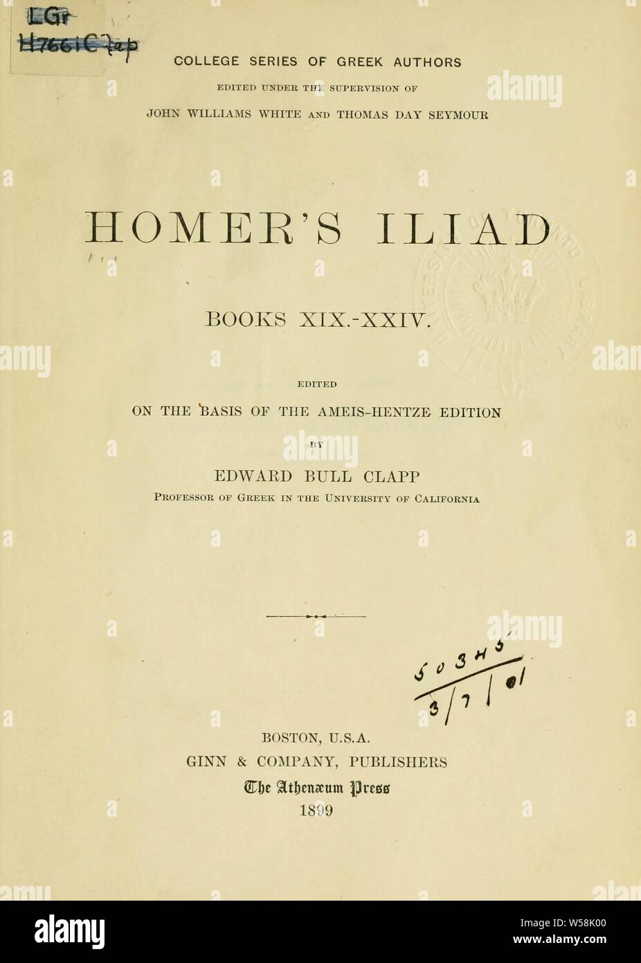 Homer’s iliad hi-res stock photography and images - Alamy