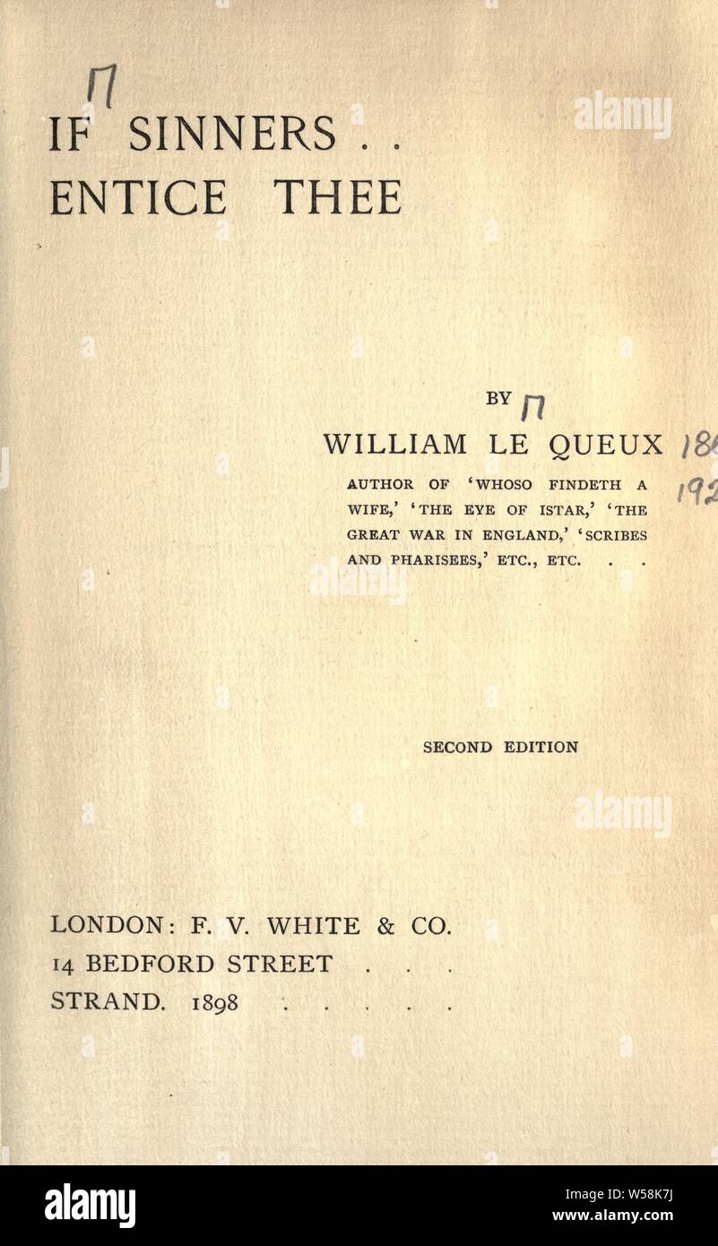 Sinners entice thee hi-res stock photography and images - Alamy