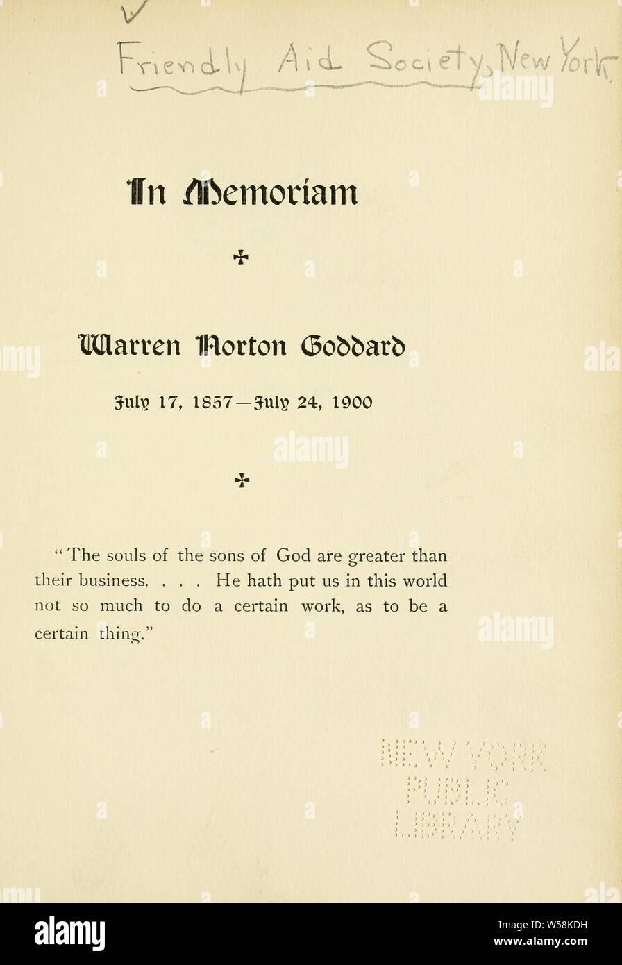 Warren norton goddard hi-res stock photography and images - Alamy