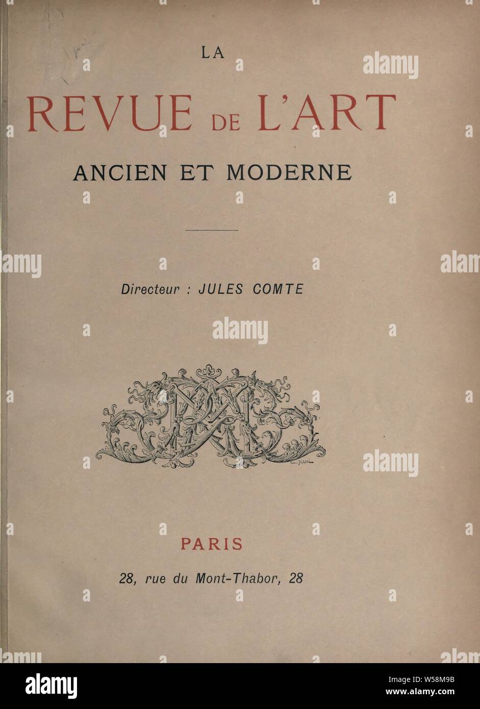 La revue de l'art ancien et moderne Stock Photo - Alamy