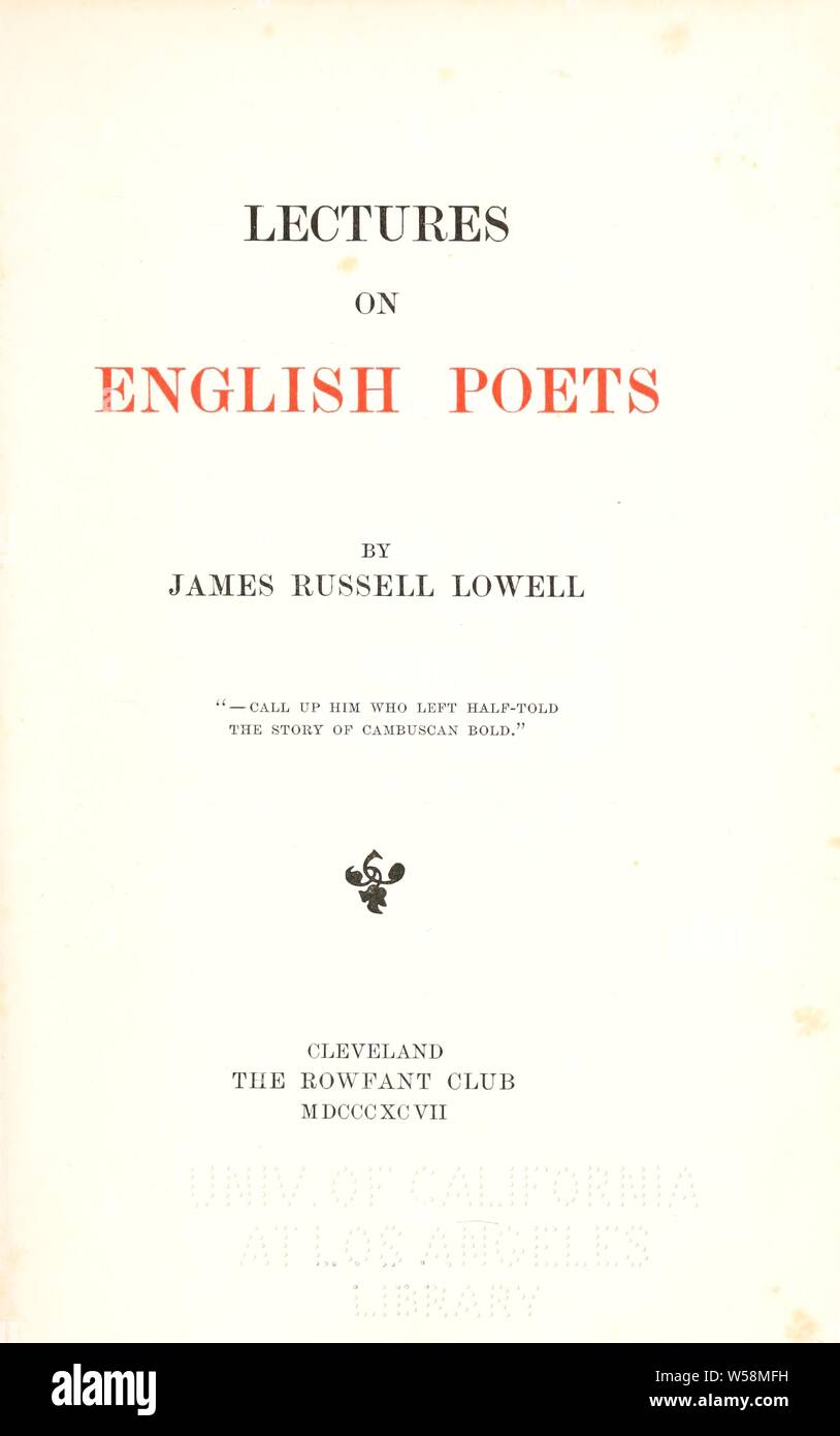 English poets hi-res stock photography and images - Alamy