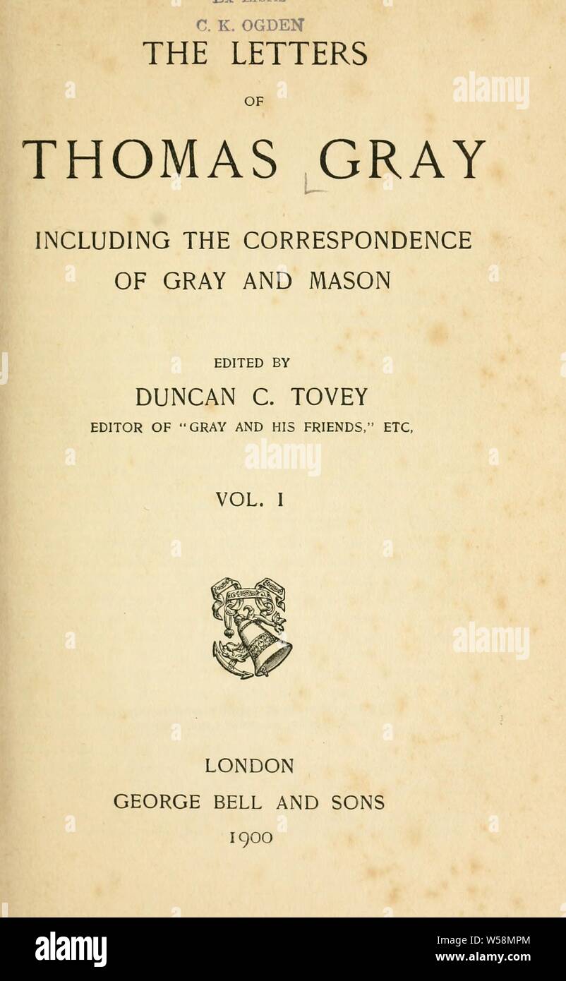 Thomas gray hi-res stock photography and images - Alamy