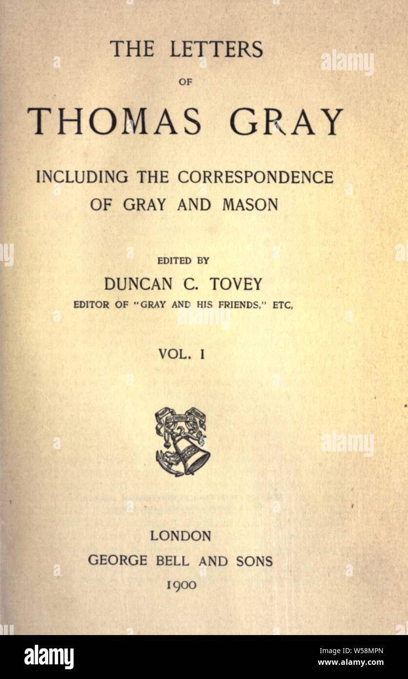 Thomas gray hi-res stock photography and images - Alamy