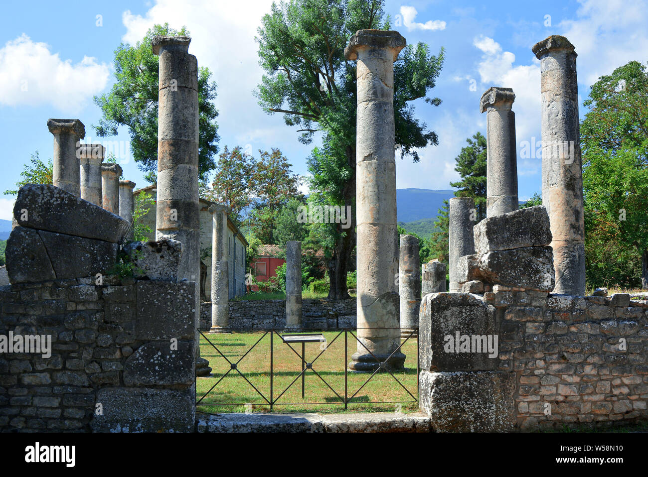 Sepino, Molise, Italy. Altilia the archaeological site located in ...