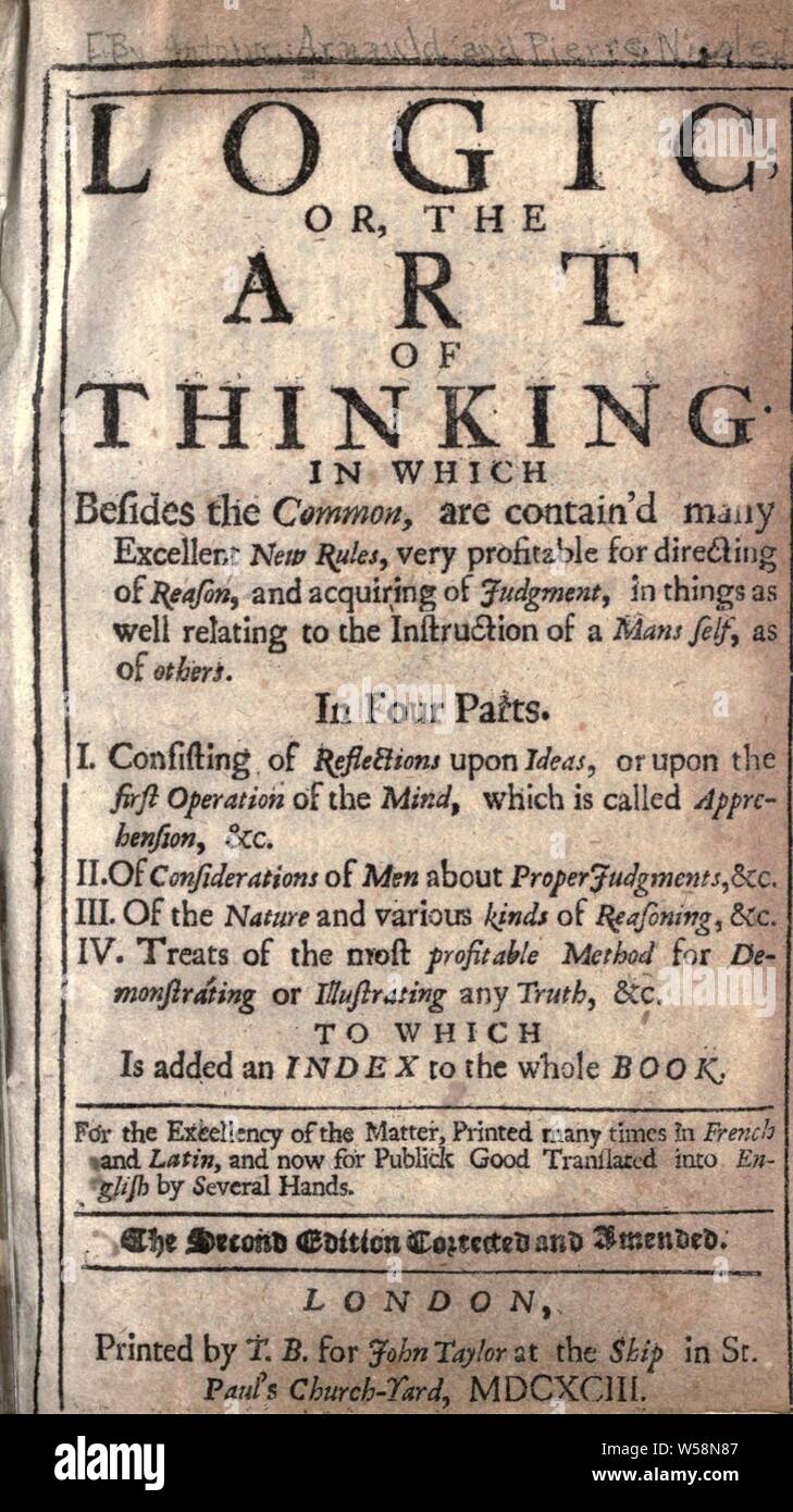 The art of logic hi-res stock photography and images - Alamy