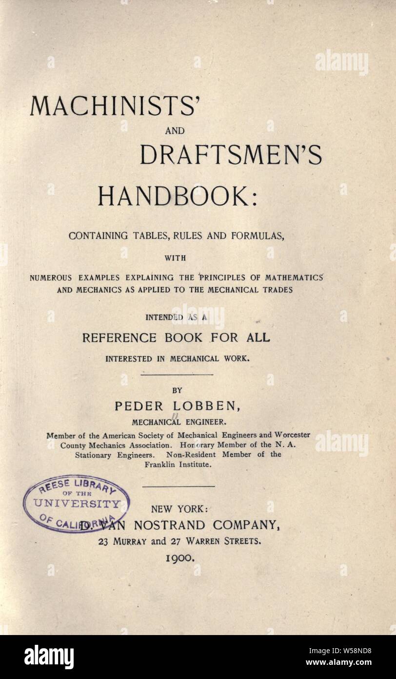 Draftsmens handbook hi-res stock photography and images - Alamy
