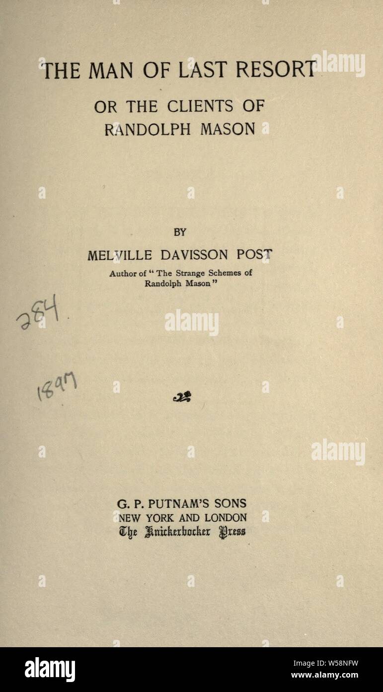 Randolph mason hi-res stock photography and images - Alamy