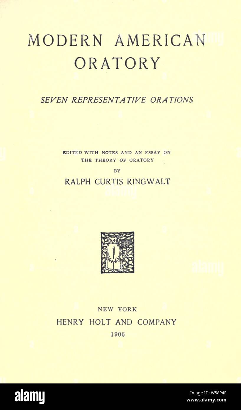 Modern american oratory hi-res stock photography and images - Alamy