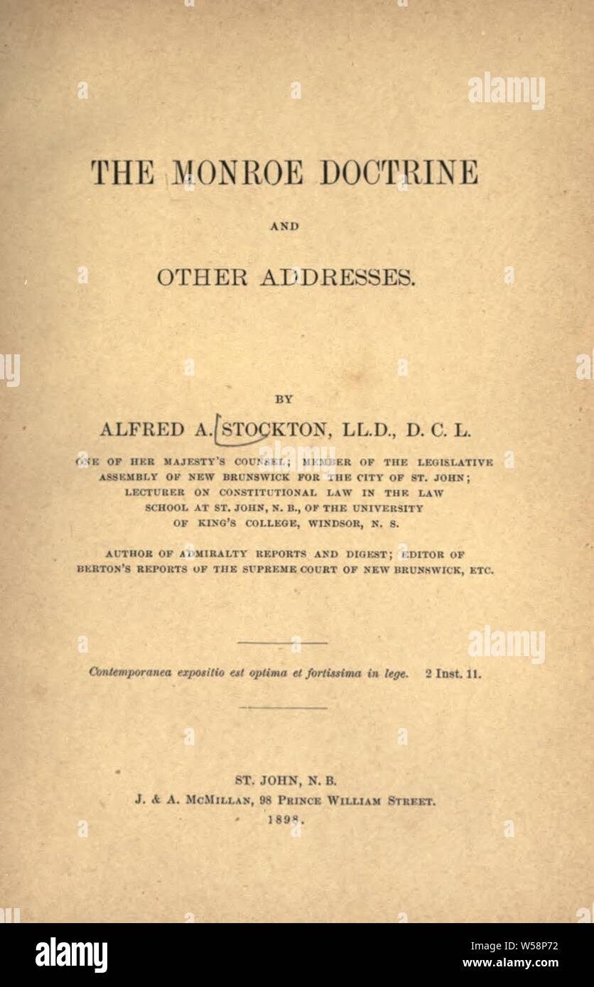 Monroe Doctrine Document