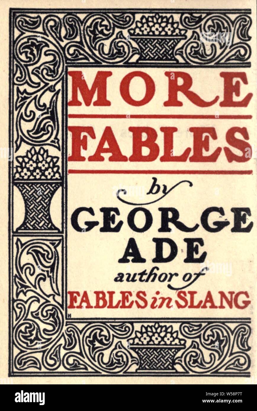 More fables : Ade, George, 1866-1944 Stock Photo - Alamy