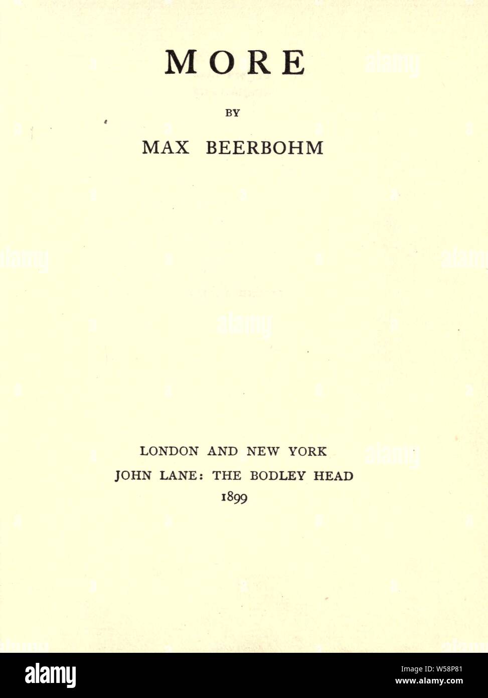 Max beerbohm hi-res stock photography and images - Alamy