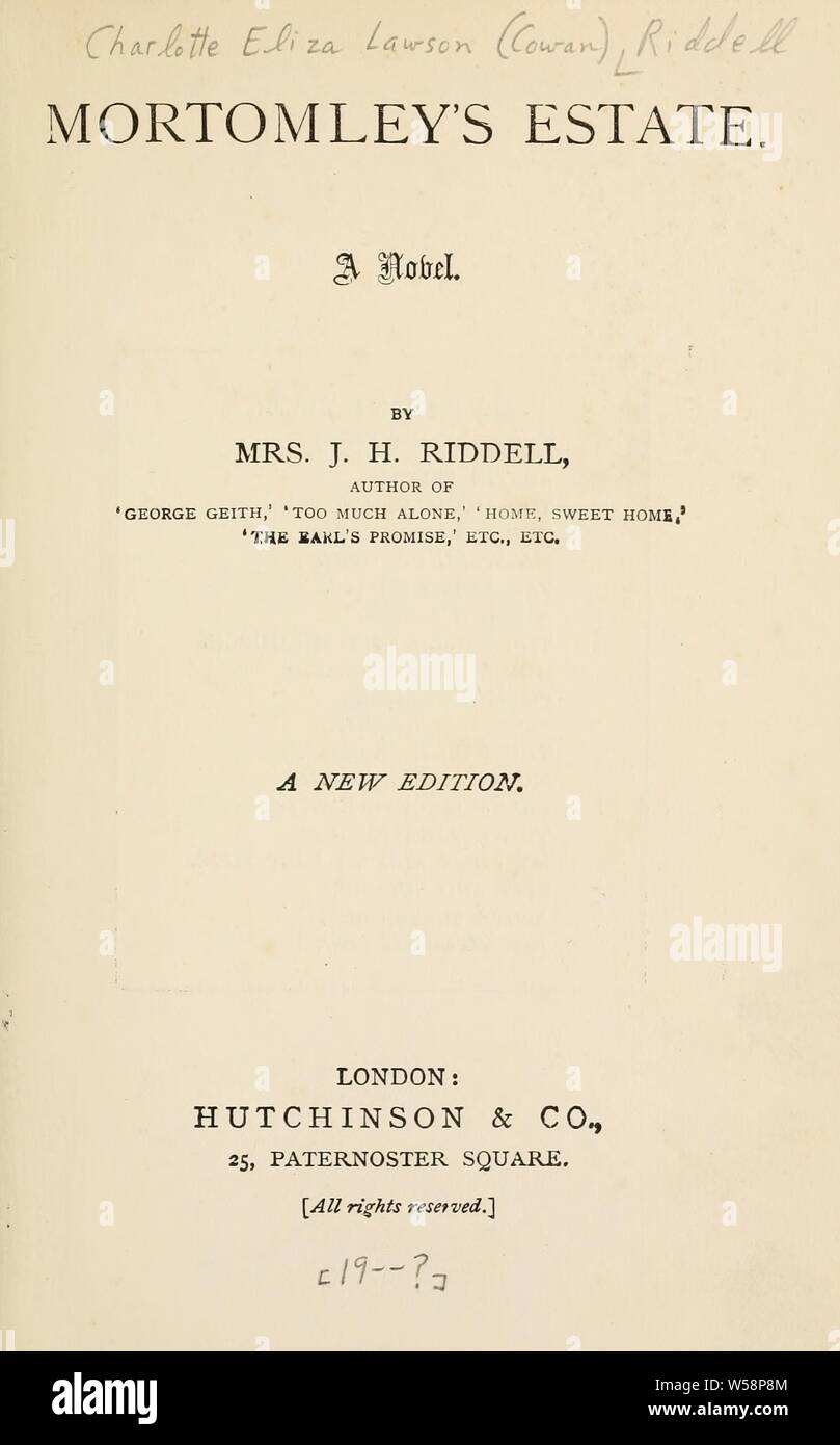 Riddell estate hi-res stock photography and images - Alamy