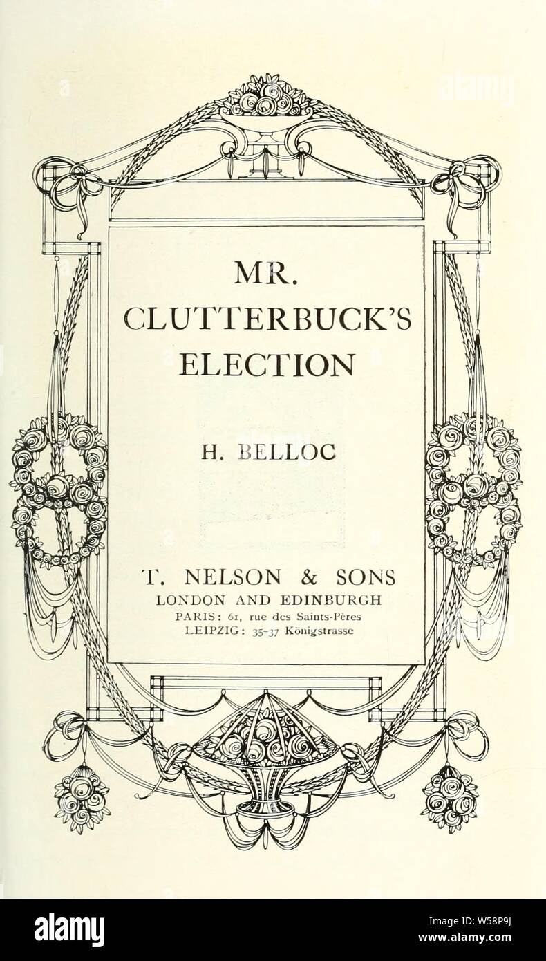 Clutterbucks hi-res stock photography and images - Alamy