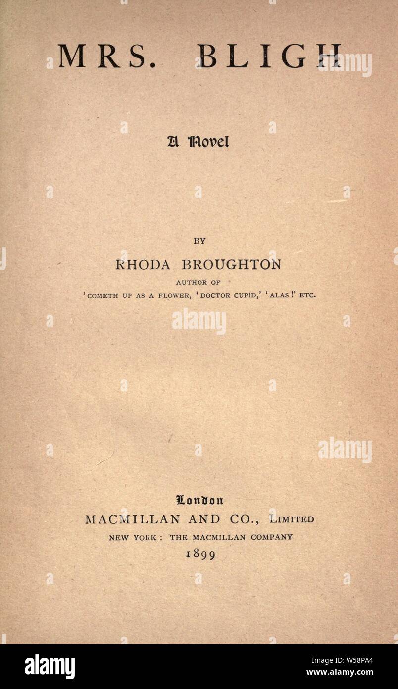 Mrs bligh hi-res stock photography and images - Alamy