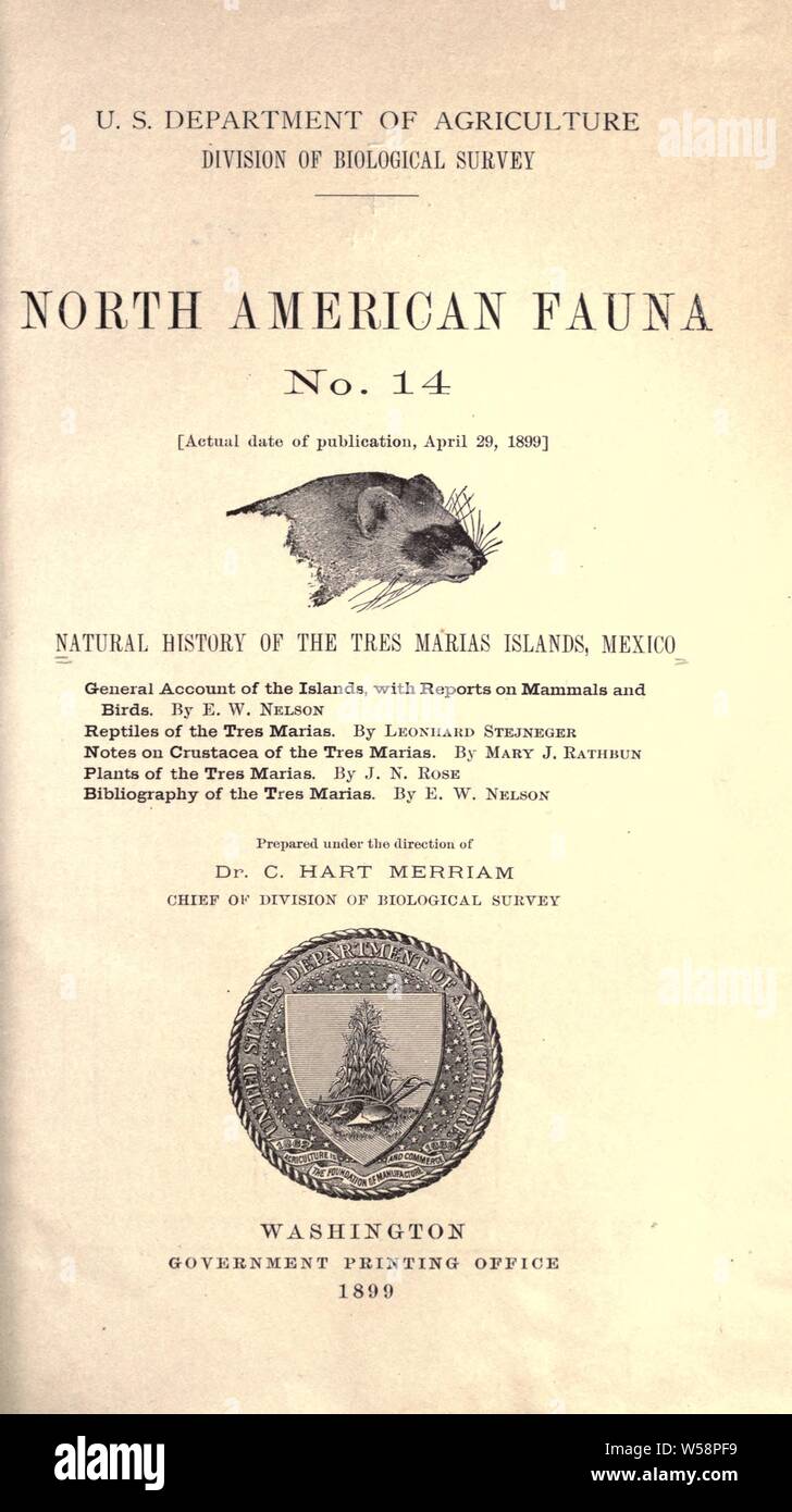 Natural history of the Tres Marias Islands, Mexico : Nelson, Edward ...