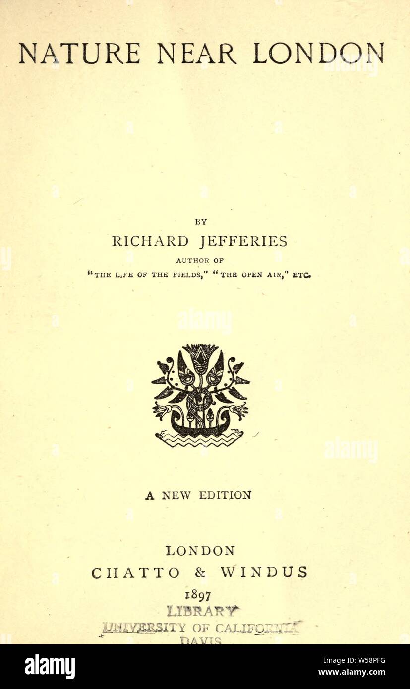 Richard jefferies hi-res stock photography and images - Alamy