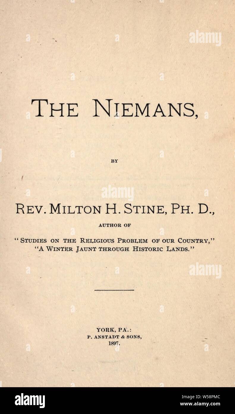 Niemans hi-res stock photography and images - Alamy